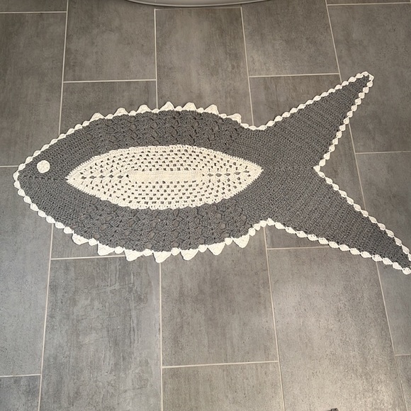 Bath | New Whimsical Crochet Fish Rug Bath Mat | Poshmark
